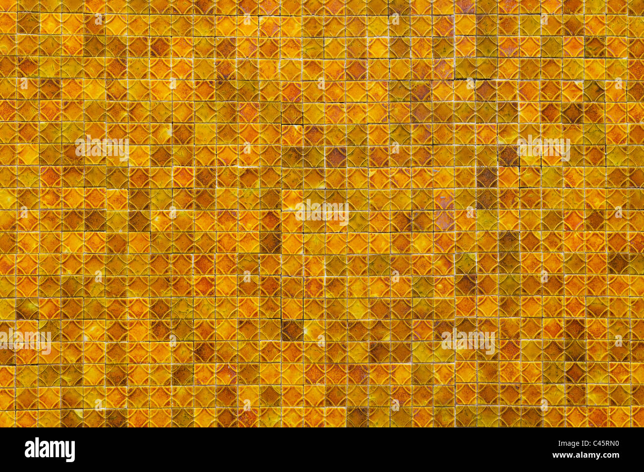 Bright blue ceramic Wall background Stock Photo - Alamy