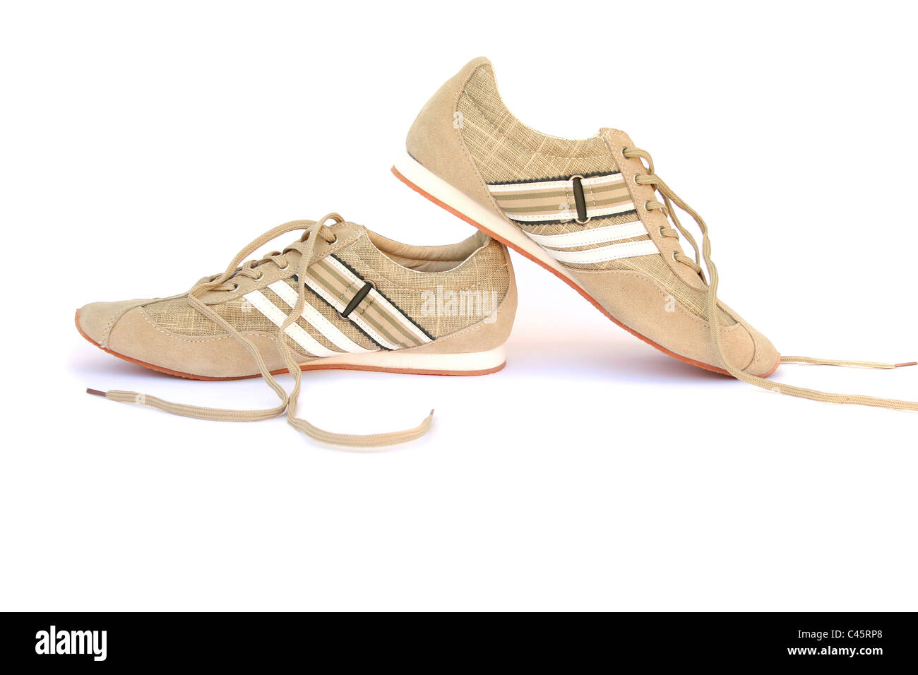 Snickers shoes isolated on white background Stock Photo - Alamy