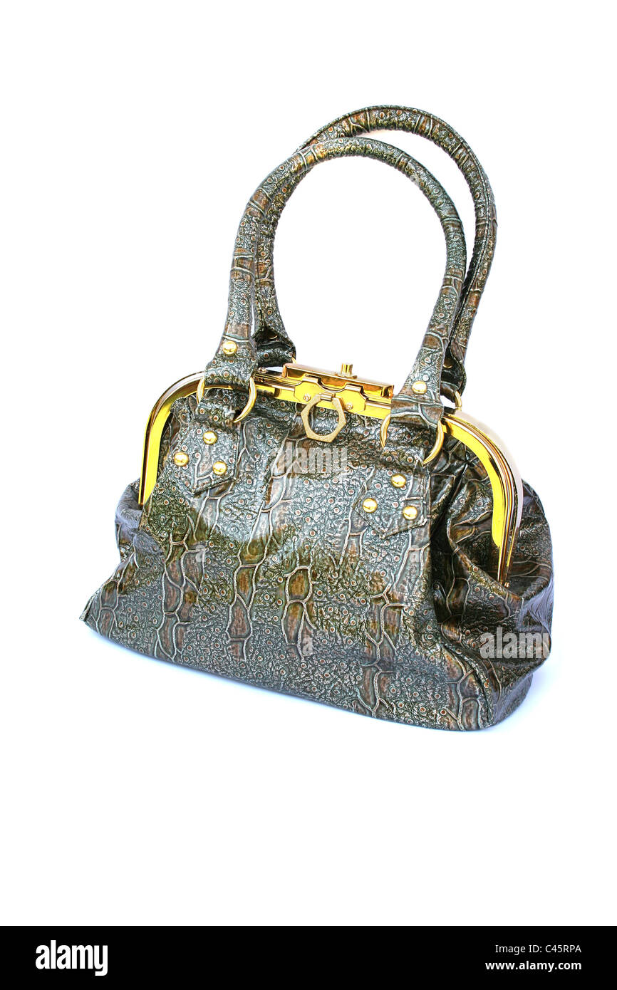 Woman stylish bag isolated on white background Stock Photo - Alamy