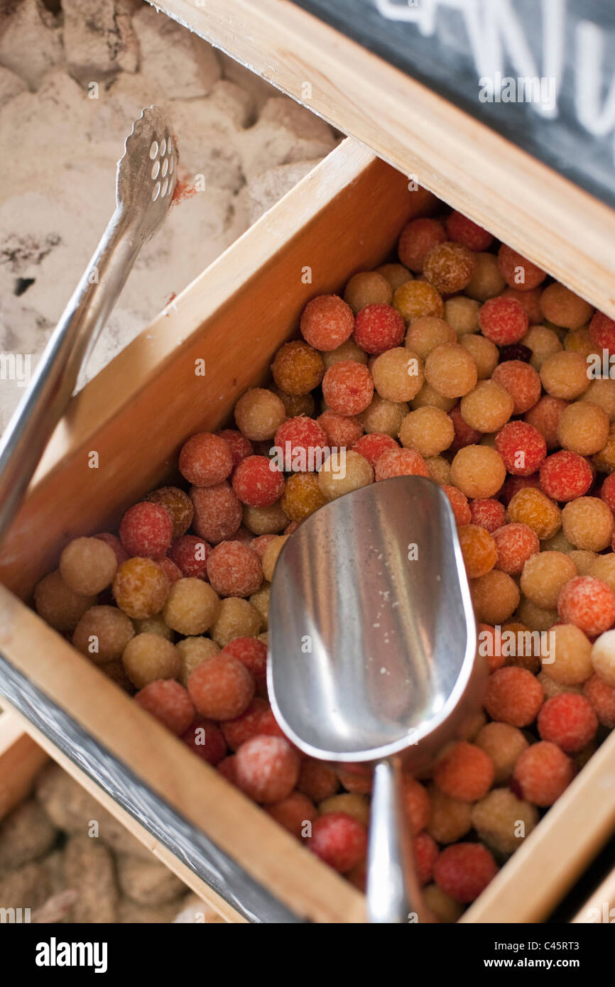 Gourmet sweets at an old fashioned grocer. Albany, Western Australia ...