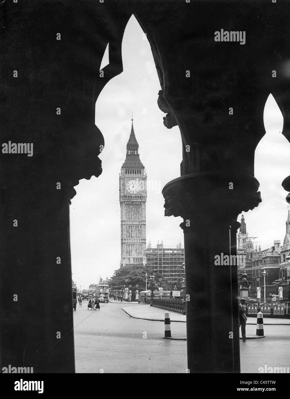 Big Ben in London, 1935 Stock Photo - Alamy
