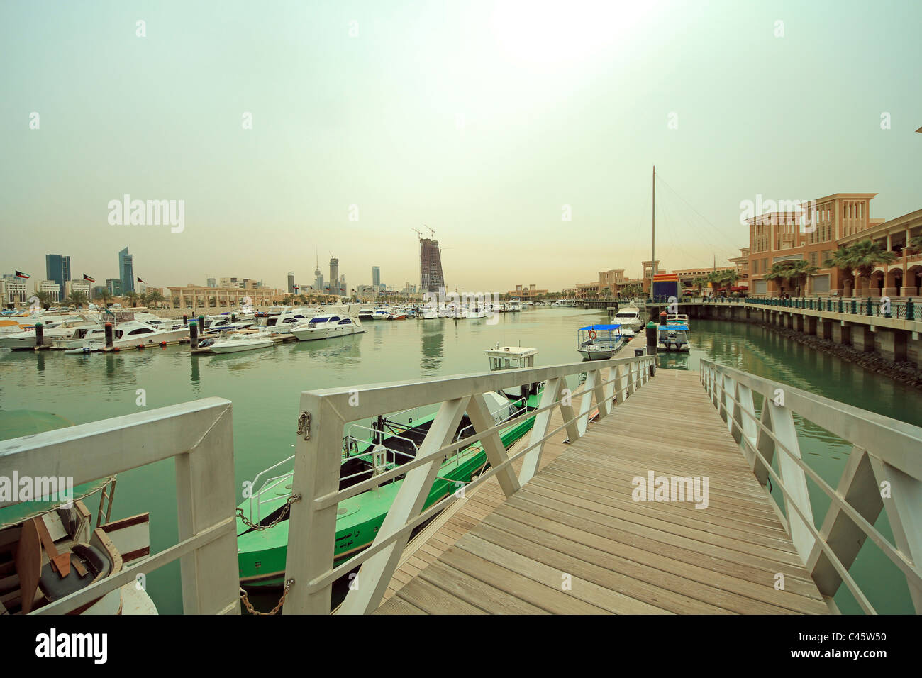 Kuwait marina Arabian gulf Asia Stock Photo - Alamy