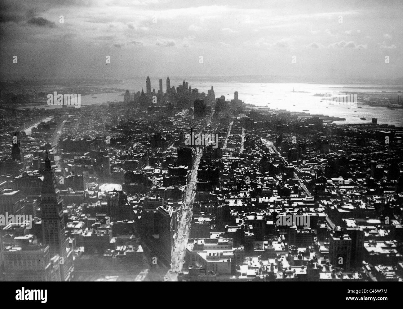 View over Manhattan, 1933 Stock Photo - Alamy