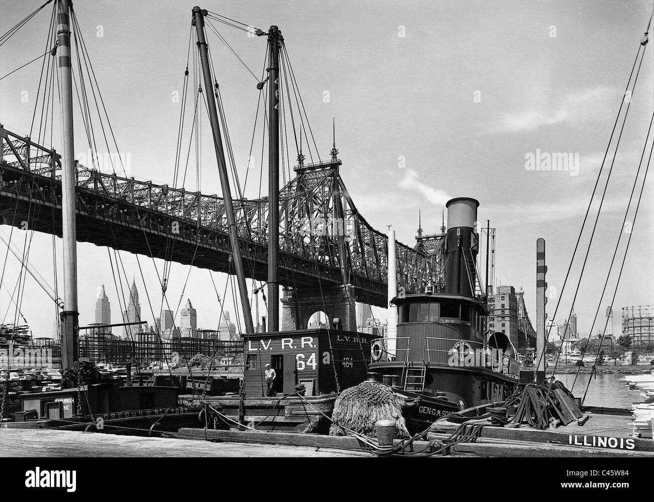 Queensboro Bridge, 1937 Stock Photo - Alamy