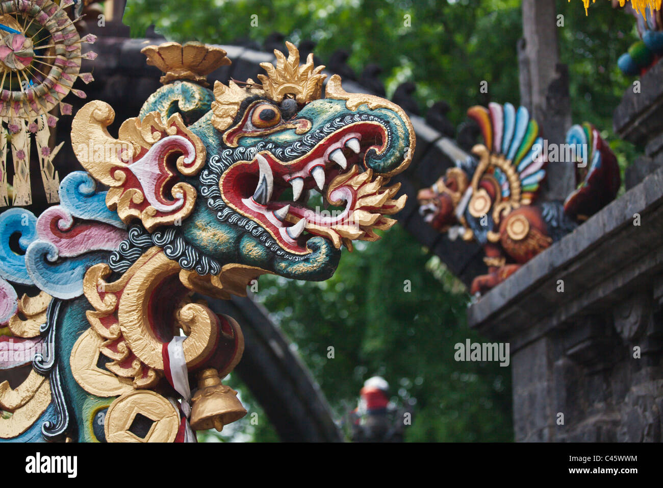 DRAGON CARVING at PURA MELANTING is a Hindu temple located in a ...