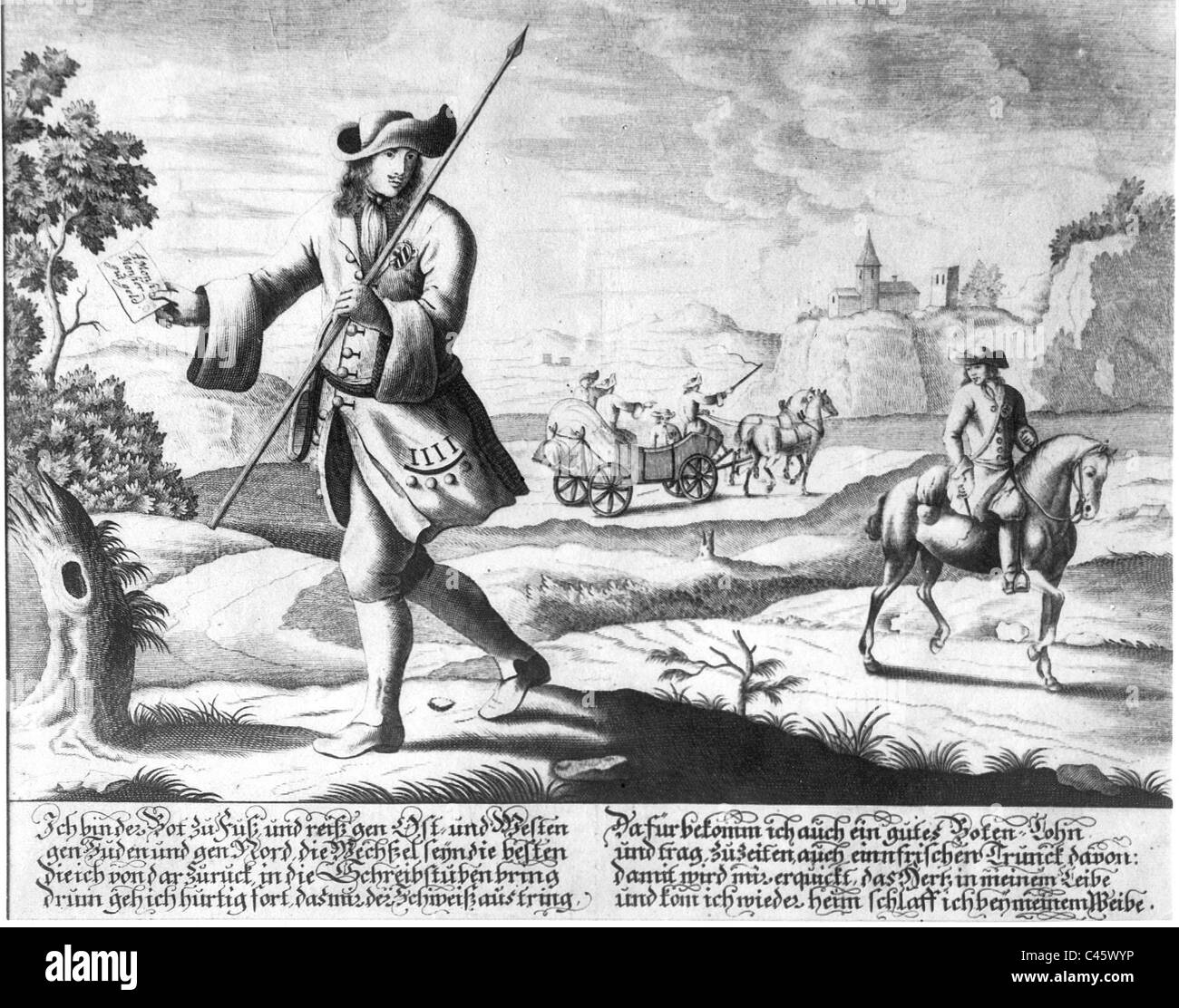 Historical postman hi-res stock photography and images - Alamy