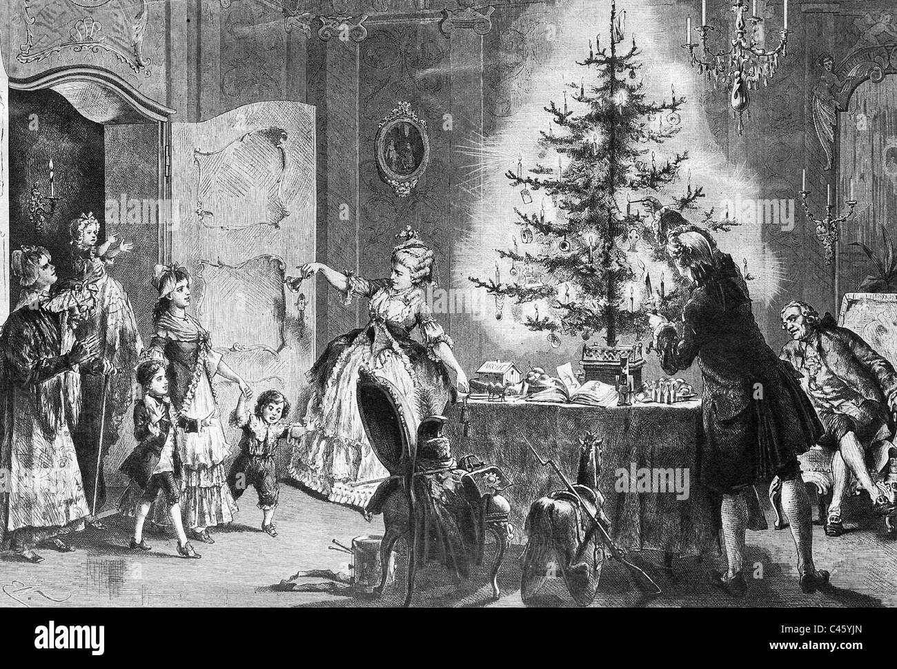 Christmas in the Rococo Stock Photo - Alamy