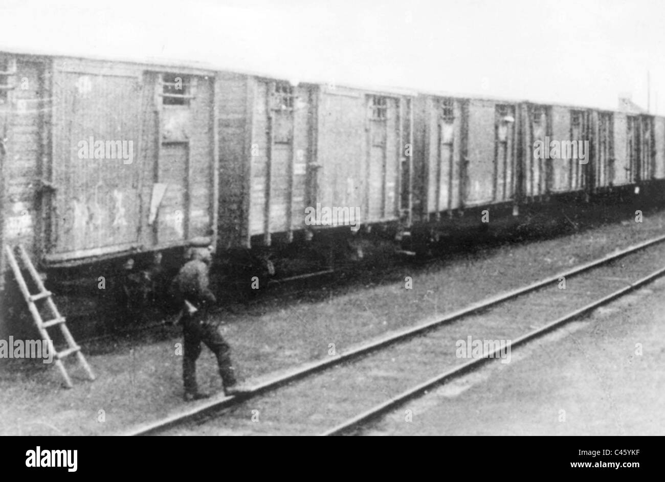Train carrying deportees to Siberia, 1936 Stock Photo - Alamy