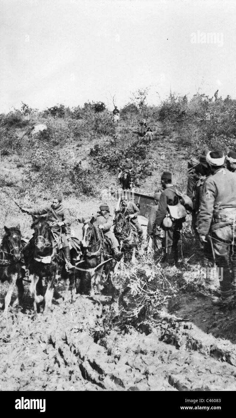 Turkish army on the retreat during the First Balkan War Stock Photo - Alamy