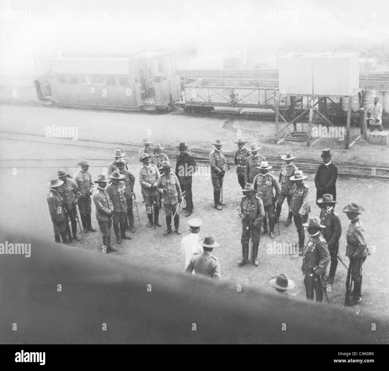 Arrival of the staff of General Lothar von Trotha in German Southwest ...