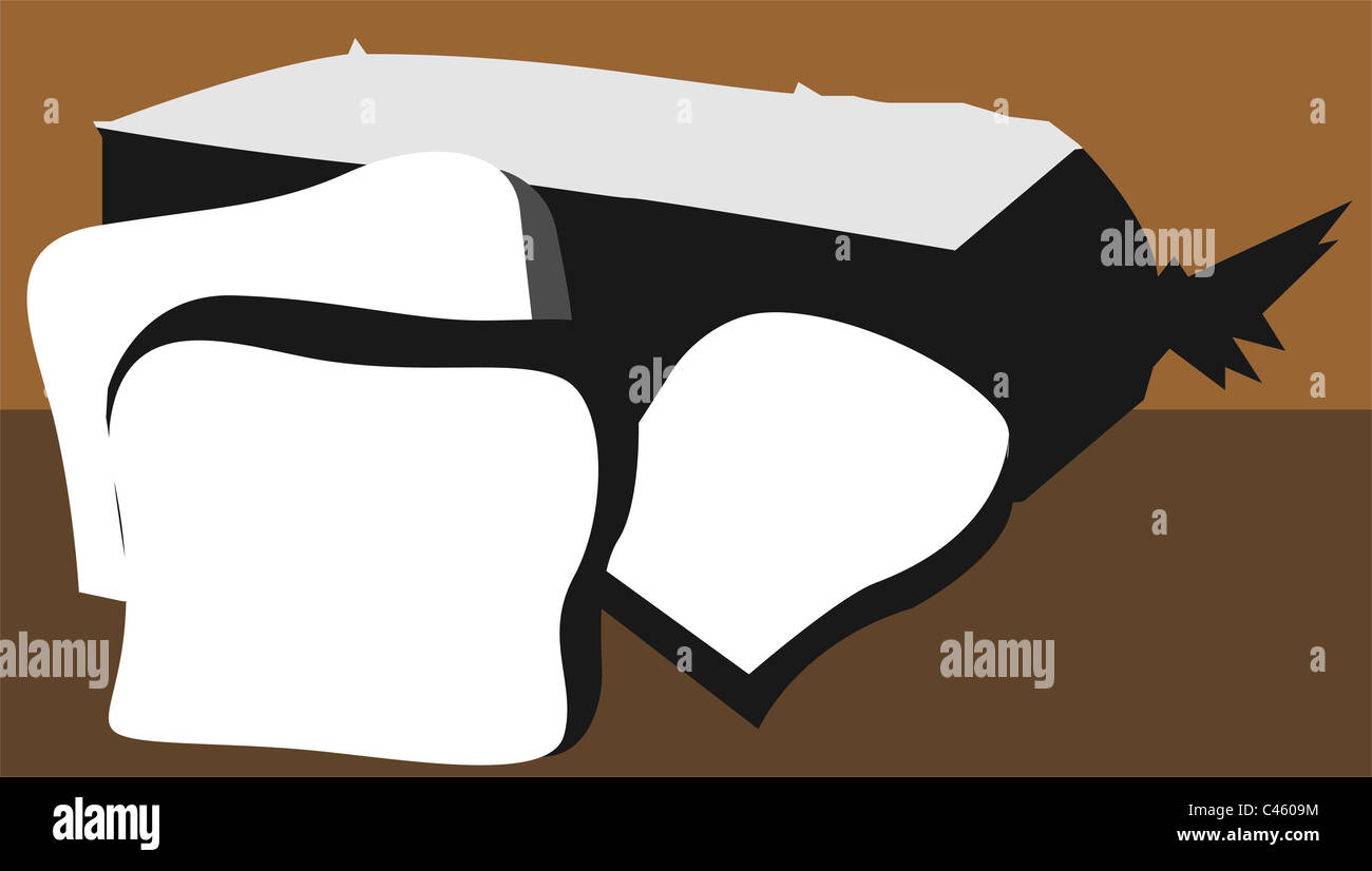 bread pieces and packet of bread Stock Photo - Alamy