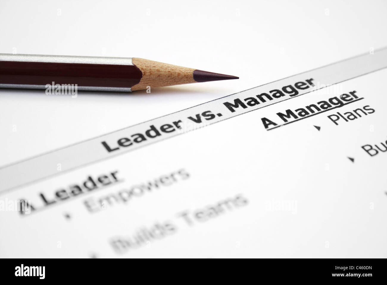 Boss vs leader hi-res stock photography and images - Alamy