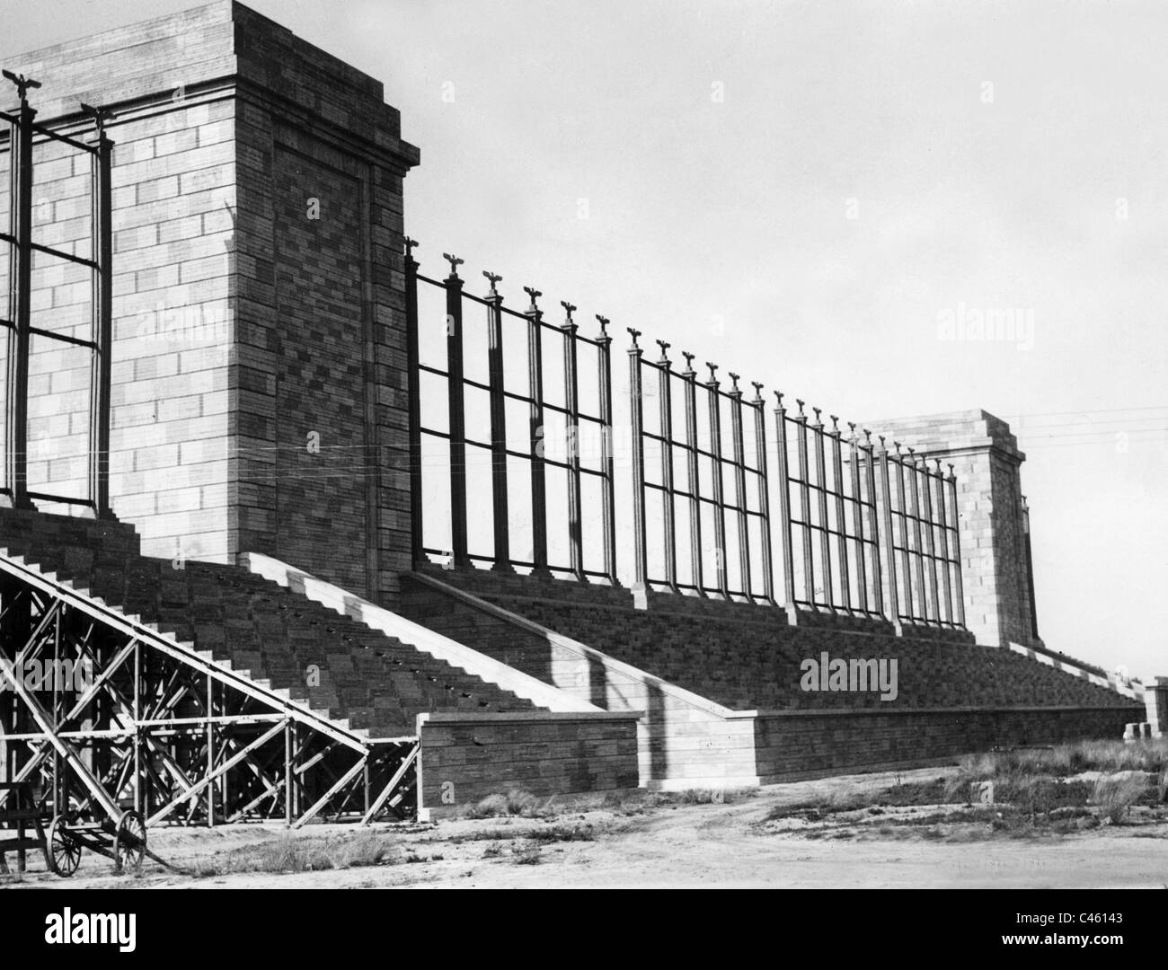 Architectural models of the nazi party rally ground Black and White ...