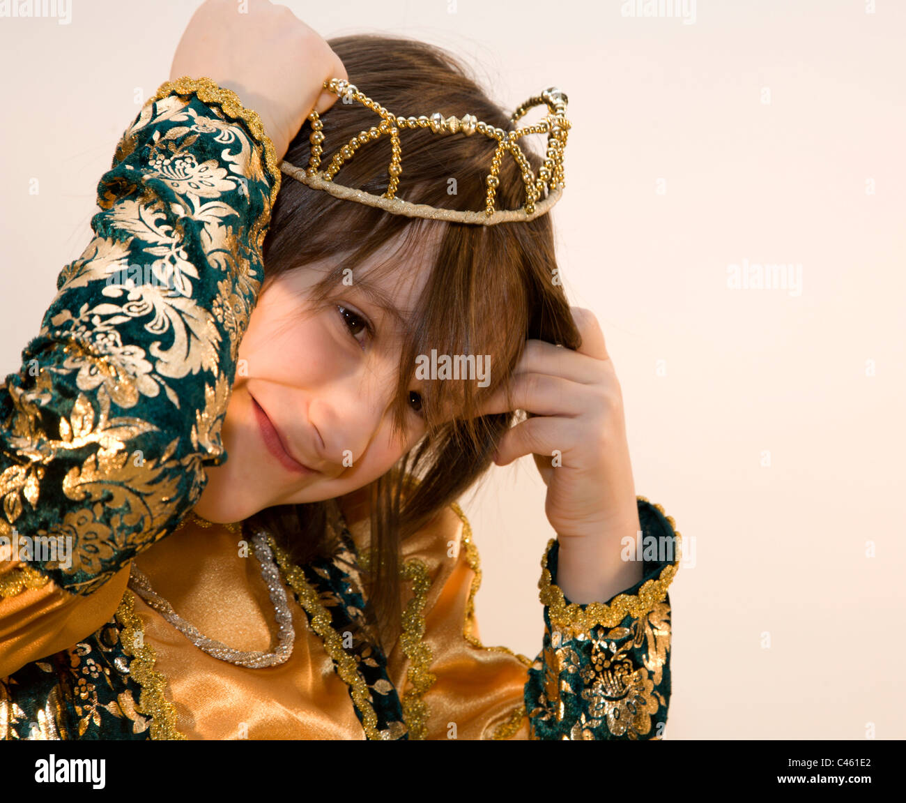 portrait of little girl in the carnival clothes Stock Photo - Alamy