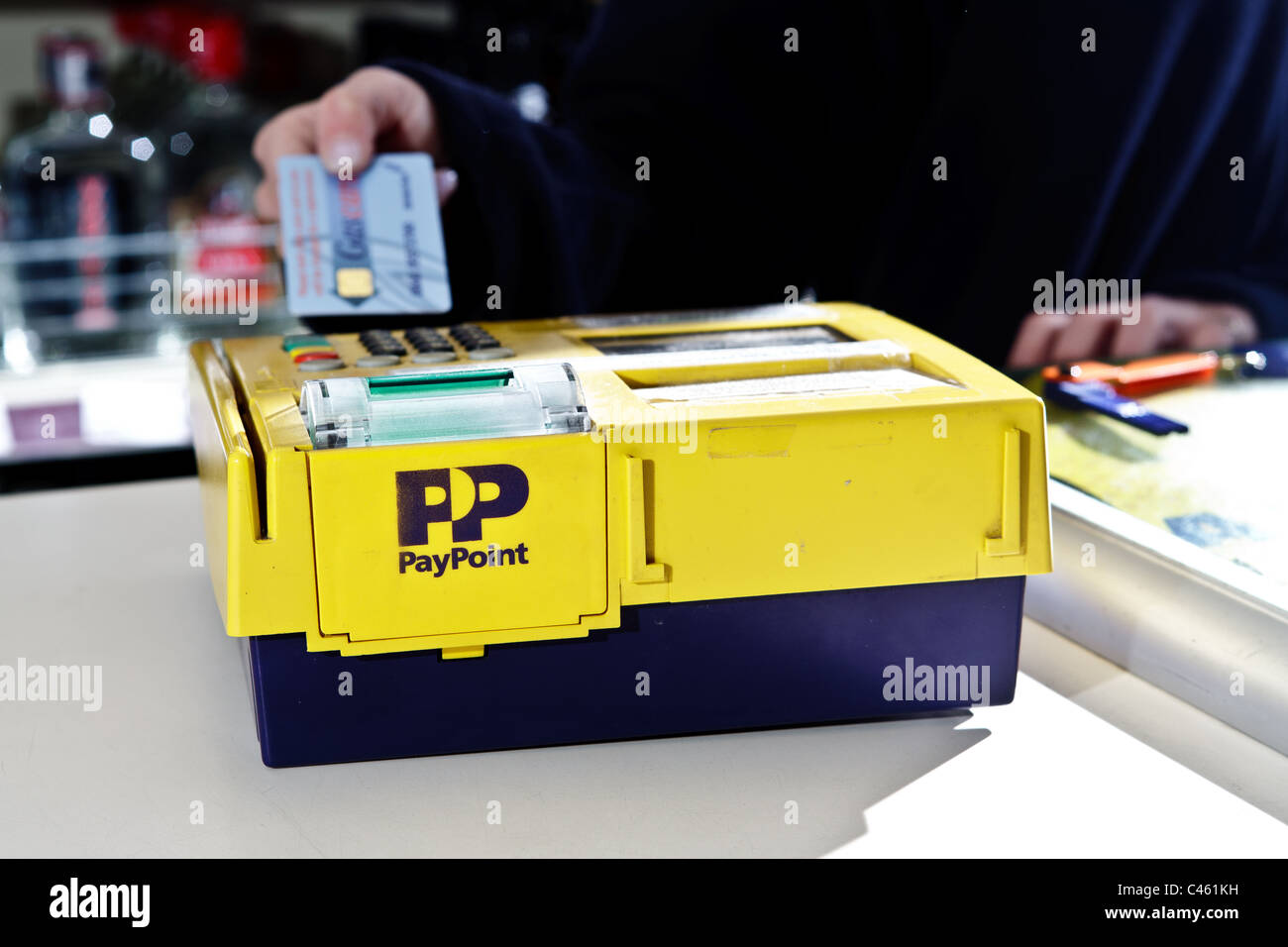 Paypoint machine thats is used in Shops to pay utility bills etc Stock ...