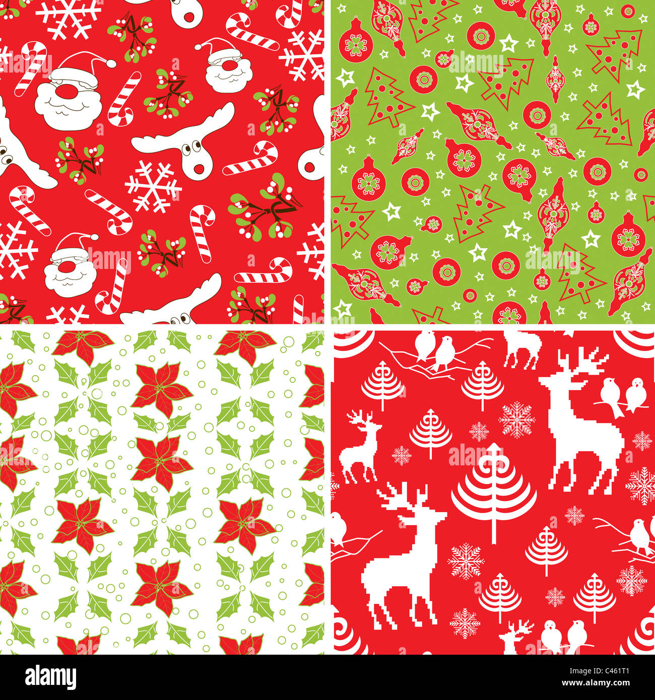 Christmas Fabric Swatches Stock Photo - Alamy