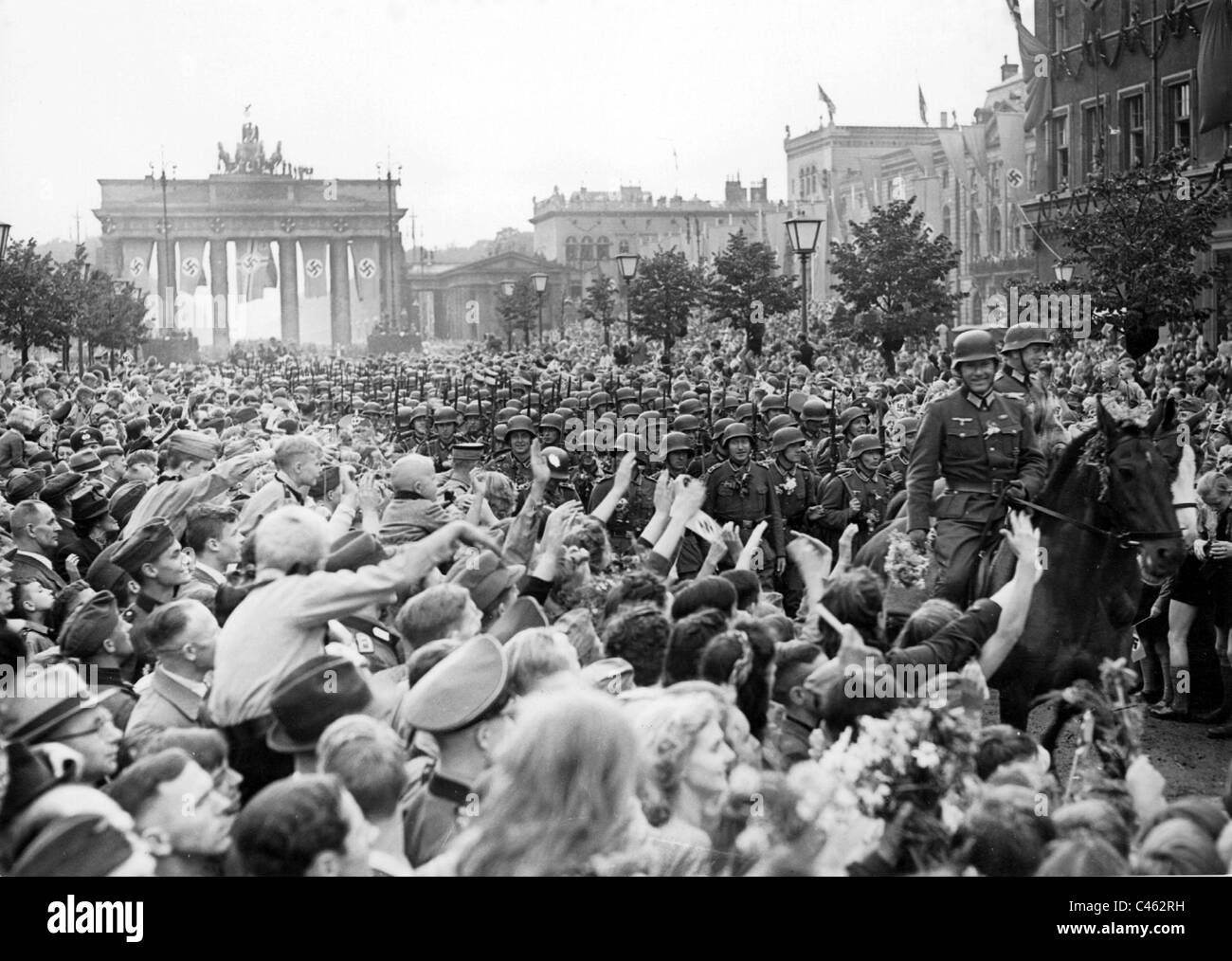 Victory parade after the end of the campaign in France, 1940 Stock ...