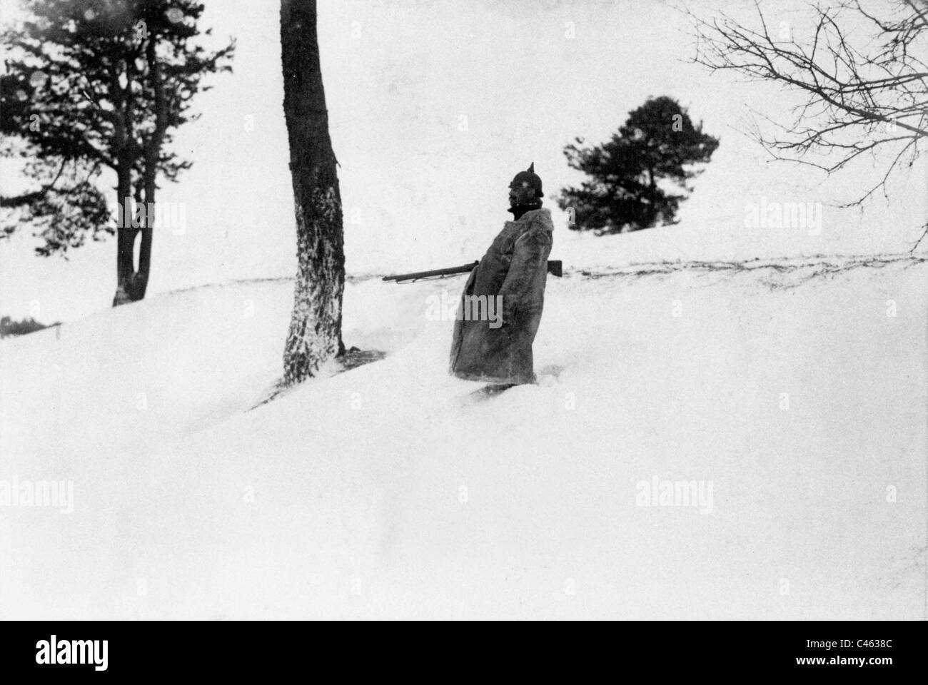 German guard post on the Eastern front, 1915 Stock Photo - Alamy