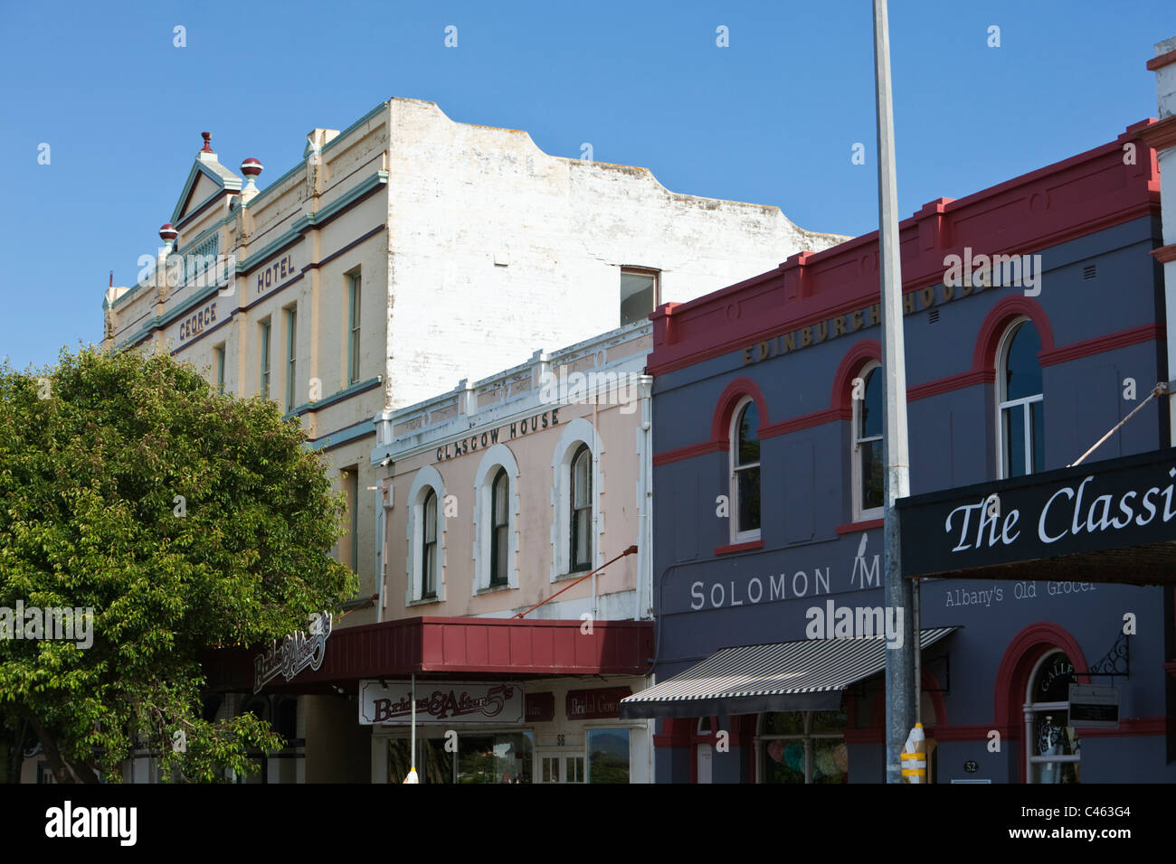 Colonial buildings on Stirling Terrace. Albany, Western Australia ...