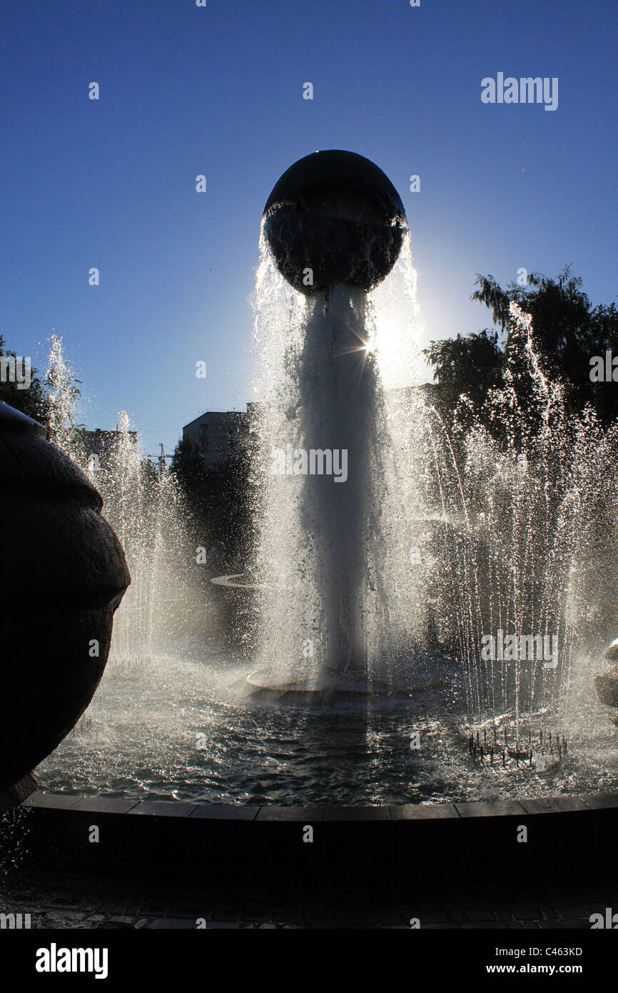fountain in sunshine Stock Photo - Alamy