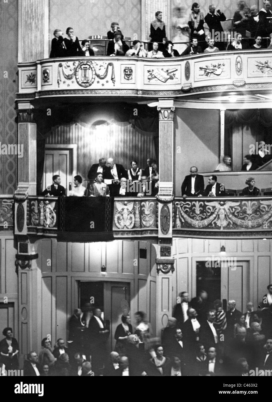 National Theater in Weimar before a performance during a year ...