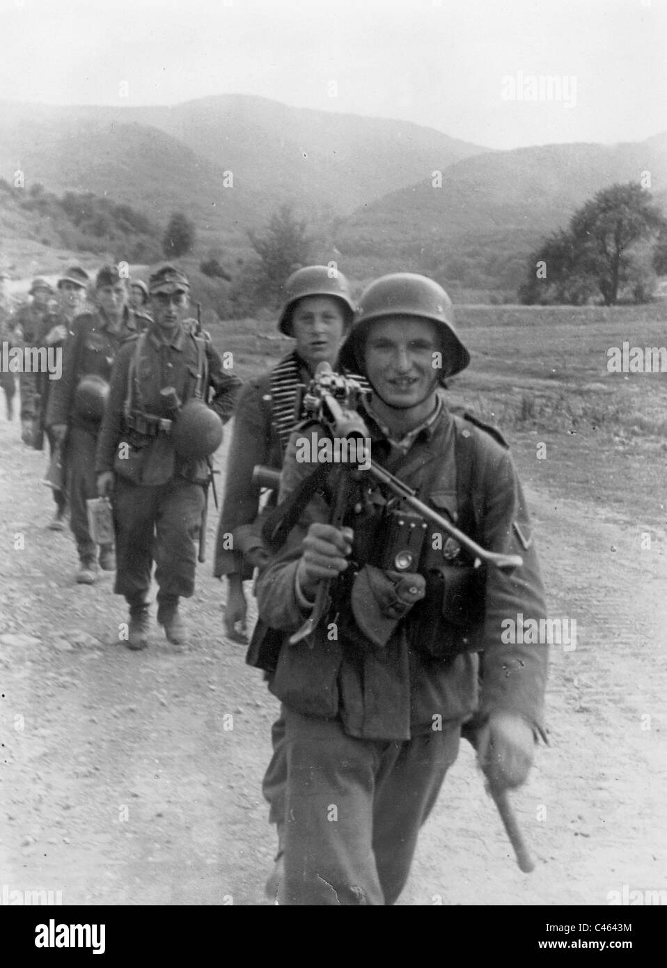 German infantry in the Carpathians, 1944 Stock Photo - Alamy