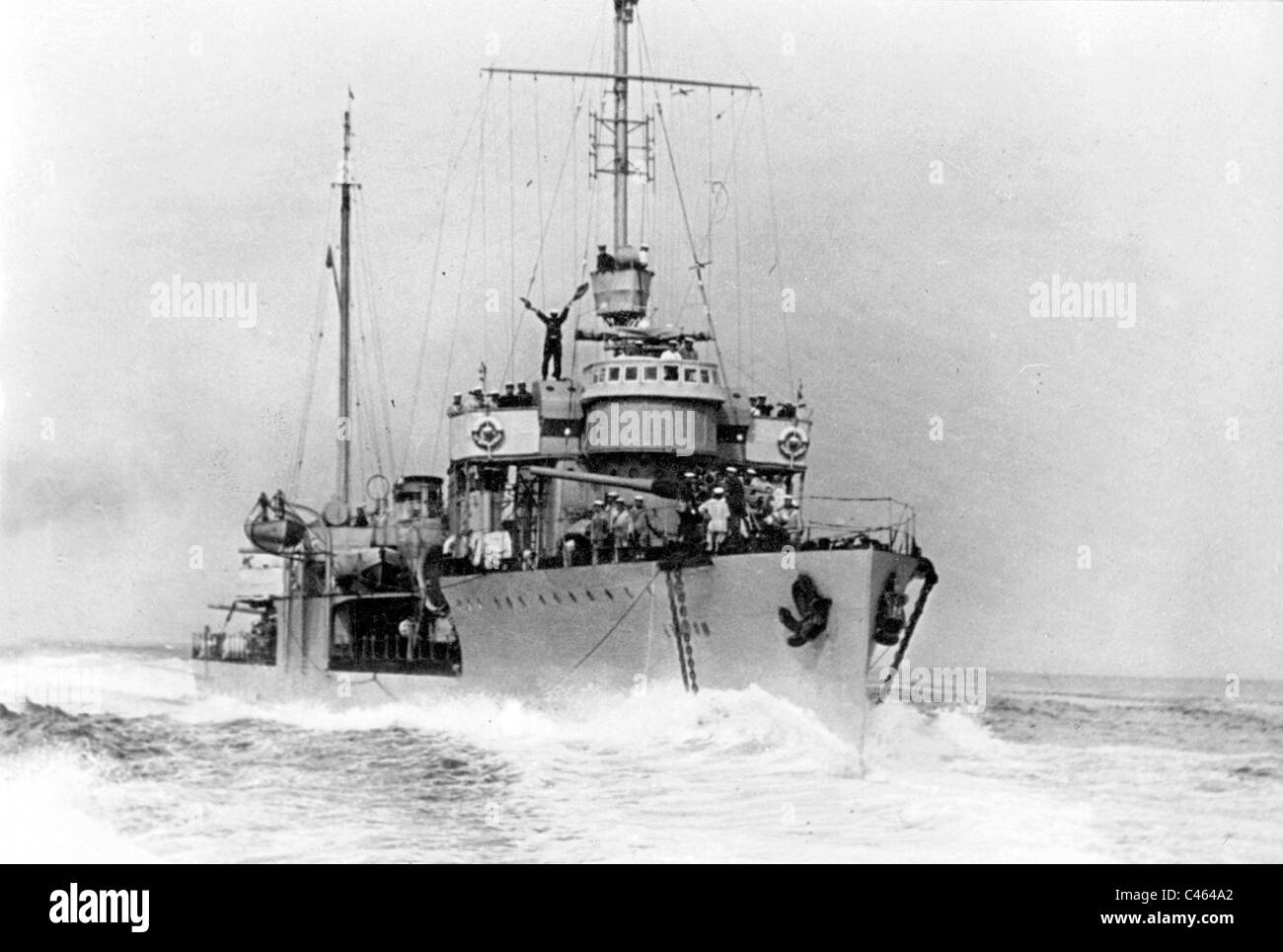 Russian destroyer, 1940 Stock Photo - Alamy
