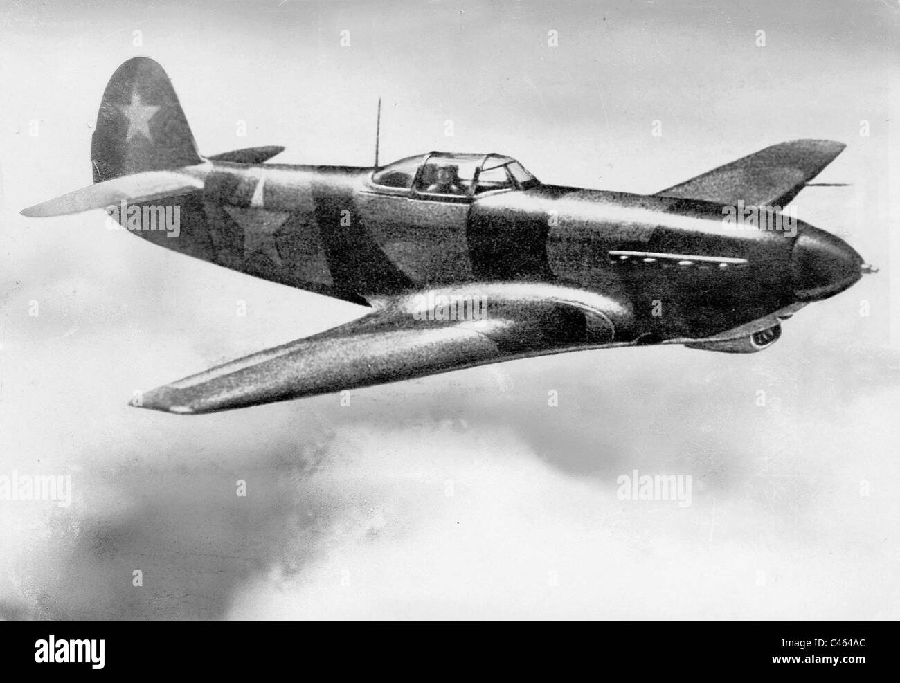 Russian fighter plane Yak-9 Stock Photo - Alamy