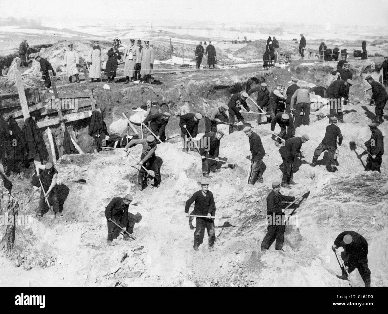 Reinforcement of the fortifications Black and White Stock Photos ...