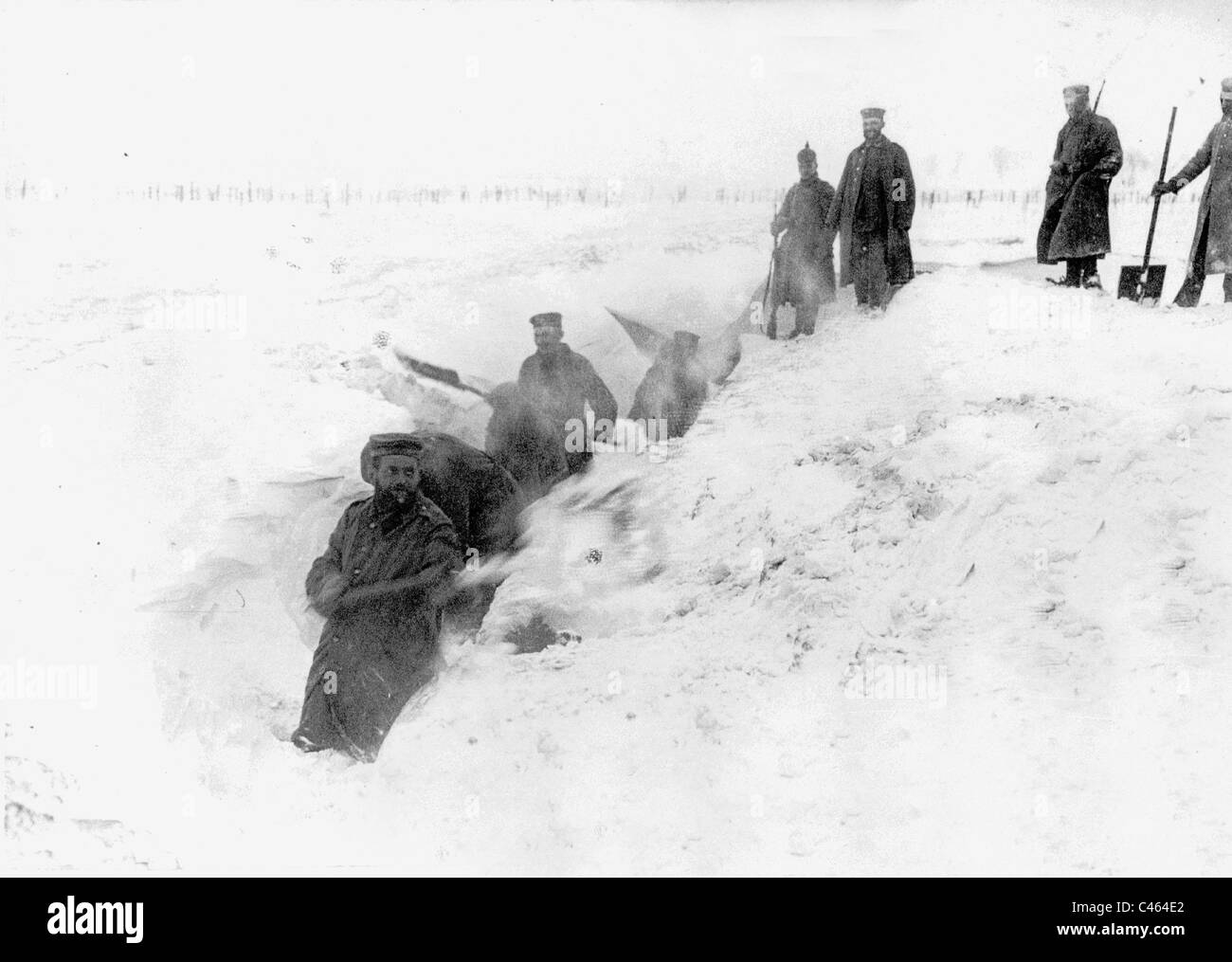 War trench snow hi-res stock photography and images - Alamy