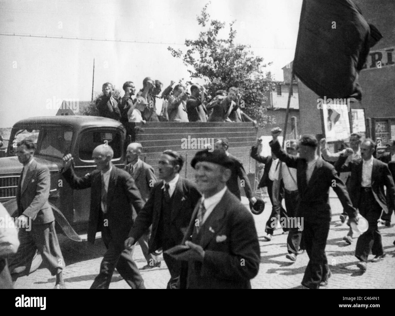 Nazi Germany: Foreign protests against German NS politics Stock Photo ...