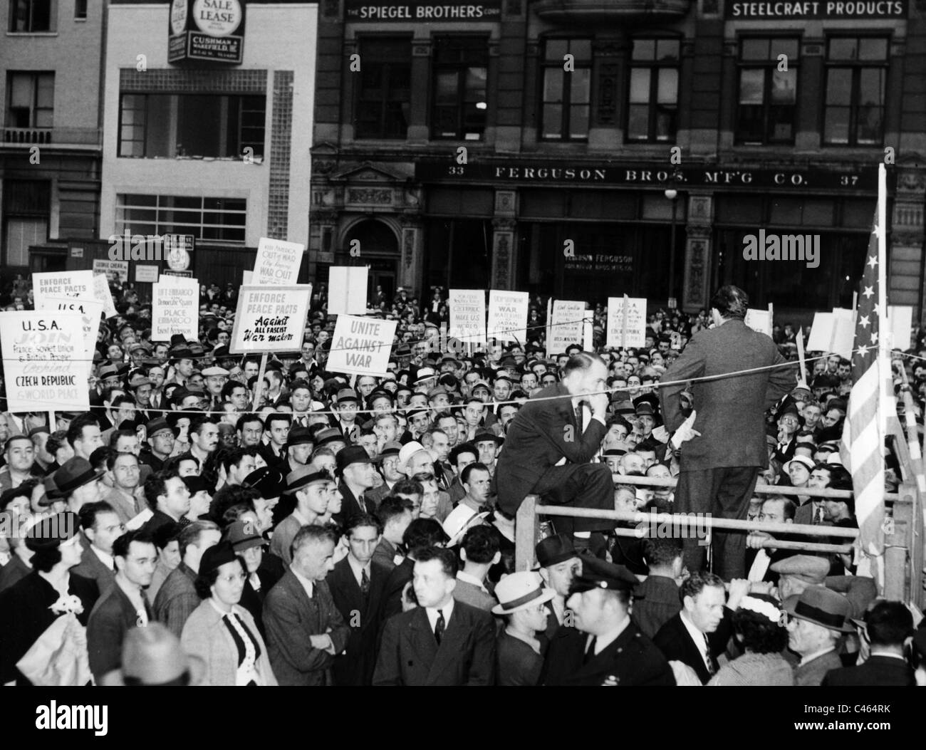 Nazi Germany: Foreign protests against German NS politics Stock Photo ...