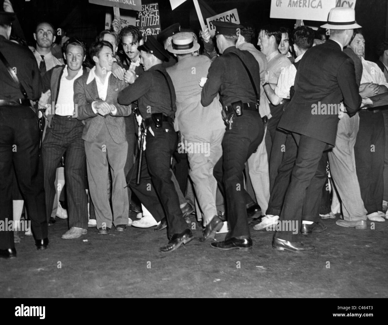 Nazi Germany: Foreign protests against German NS politics Stock Photo ...