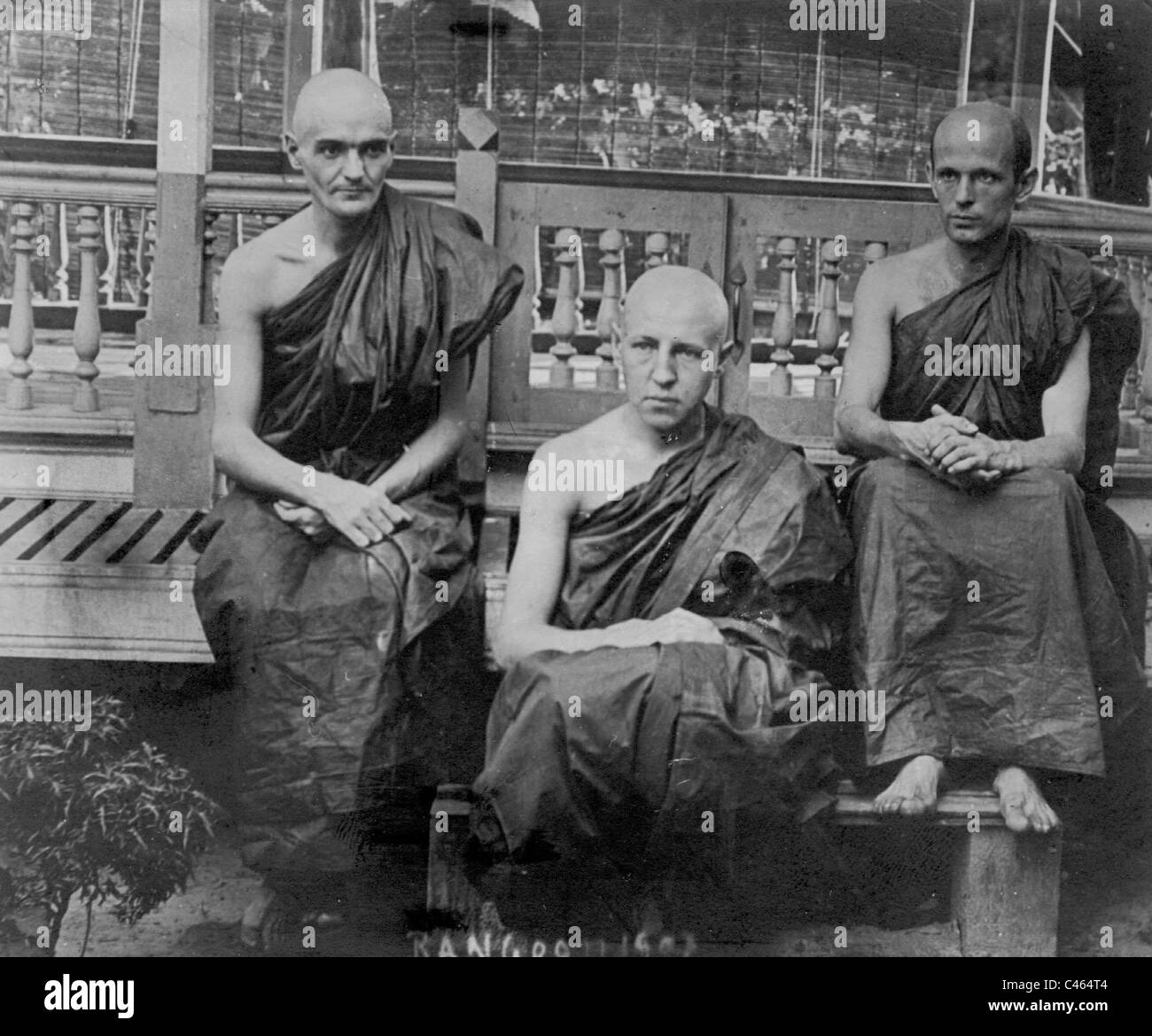 First monks Black and White Stock Photos & Images - Alamy