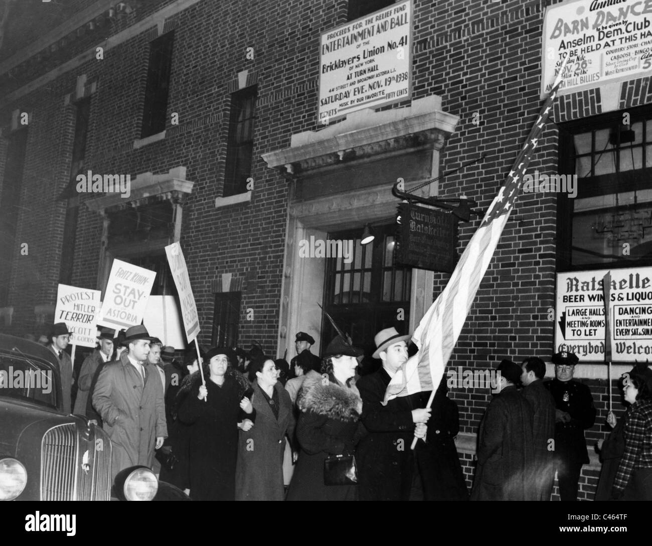 Nazi Germany: Foreign protests against German NS politics Stock Photo ...