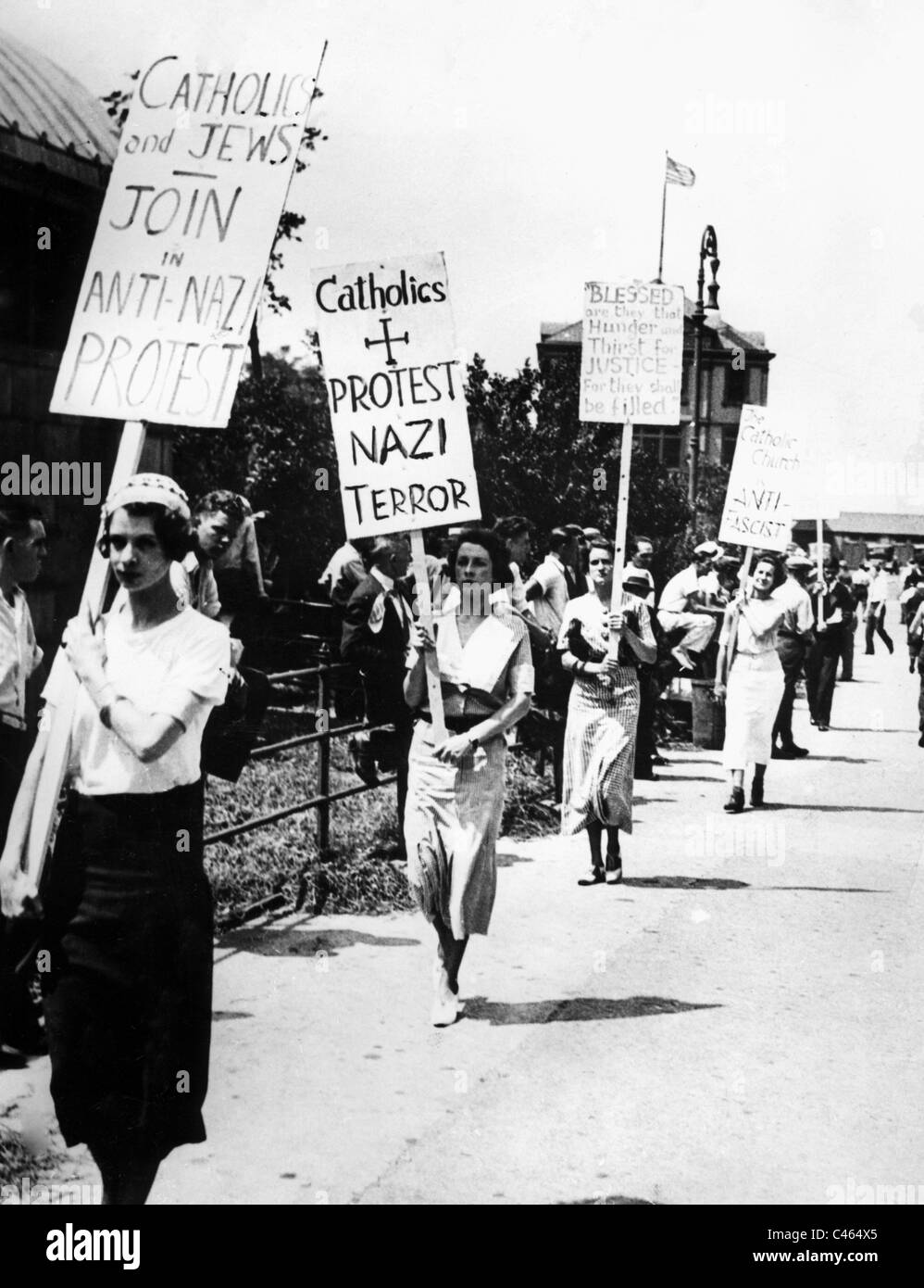 Nazi Germany: Foreign protests against German NS politics Stock Photo ...
