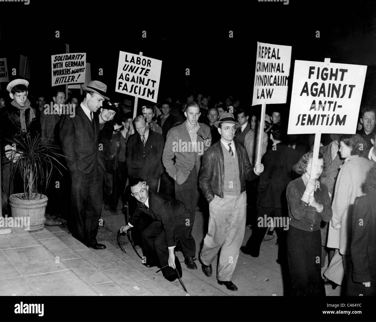 Nazi Germany: Foreign protests against German NS politics Stock Photo ...