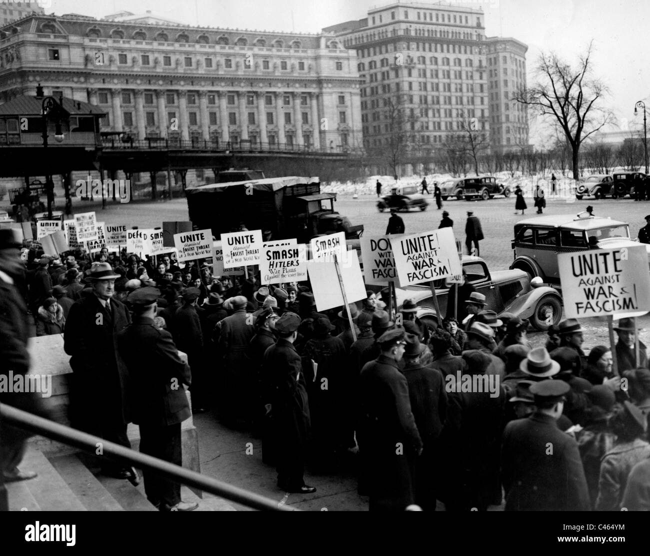Nazi Germany: Foreign protests against German NS politics Stock Photo ...