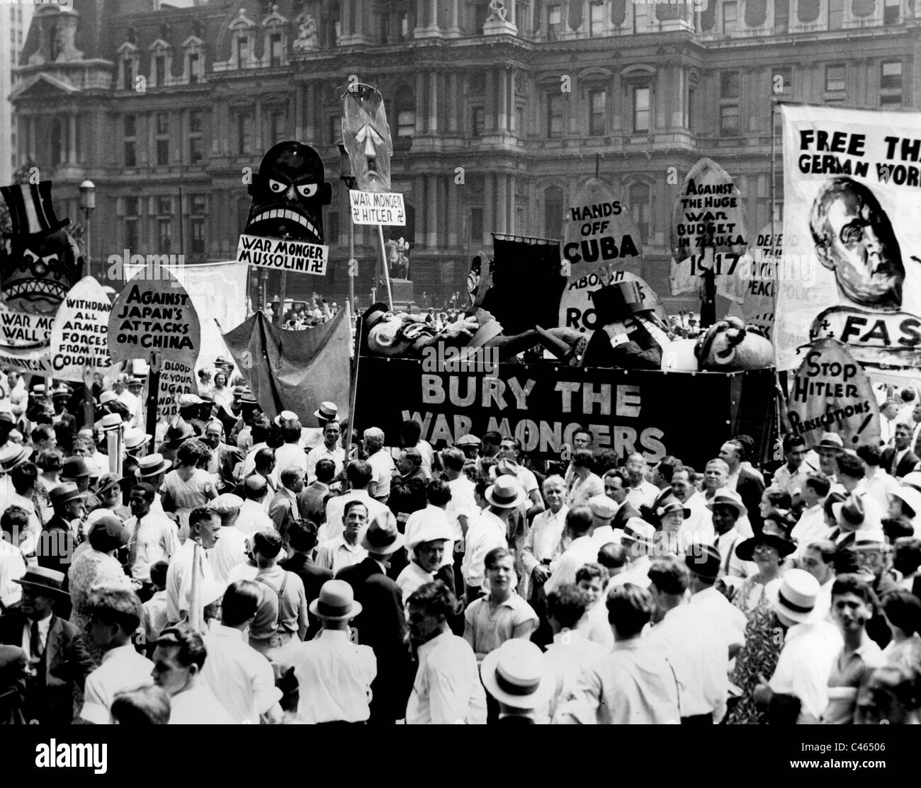 Nazi Germany: Foreign protests against German NS politics Stock Photo ...