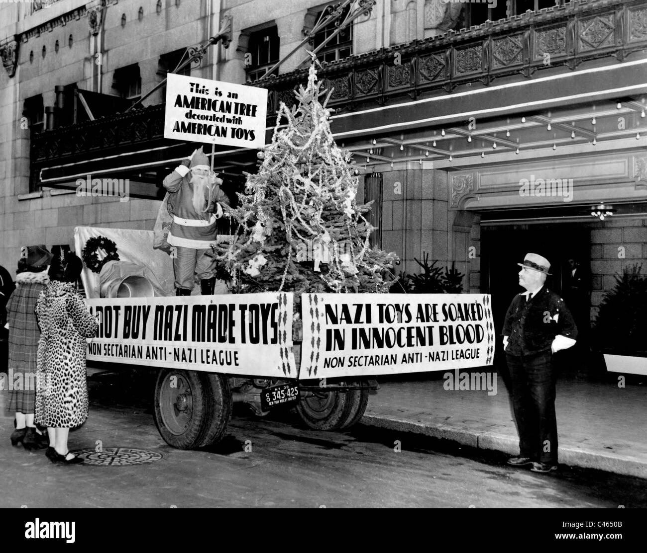 Nazi Germany: Foreign protests against German NS politics Stock Photo ...