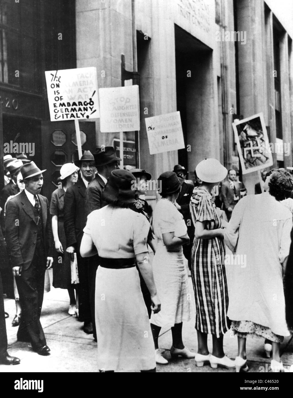 Nazi Germany: Foreign protests against German NS politics Stock Photo ...