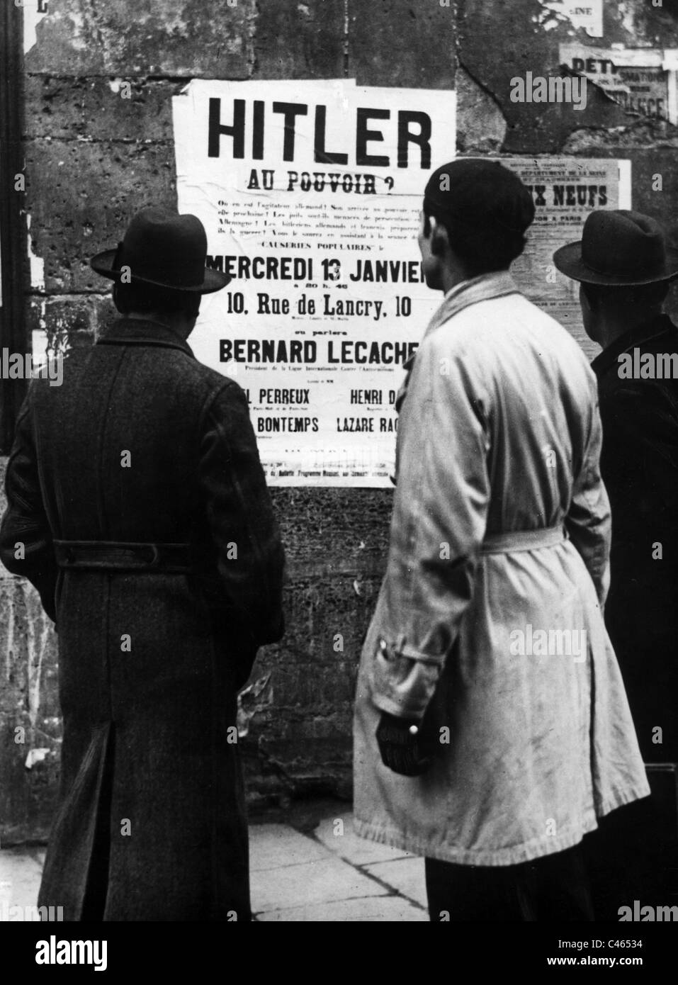 Nazi Germany: Foreign protests against German NS politics Stock Photo ...
