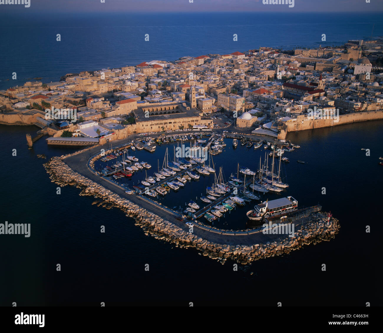 Aerial photograph of the old city of Acre Stock Photo - Alamy