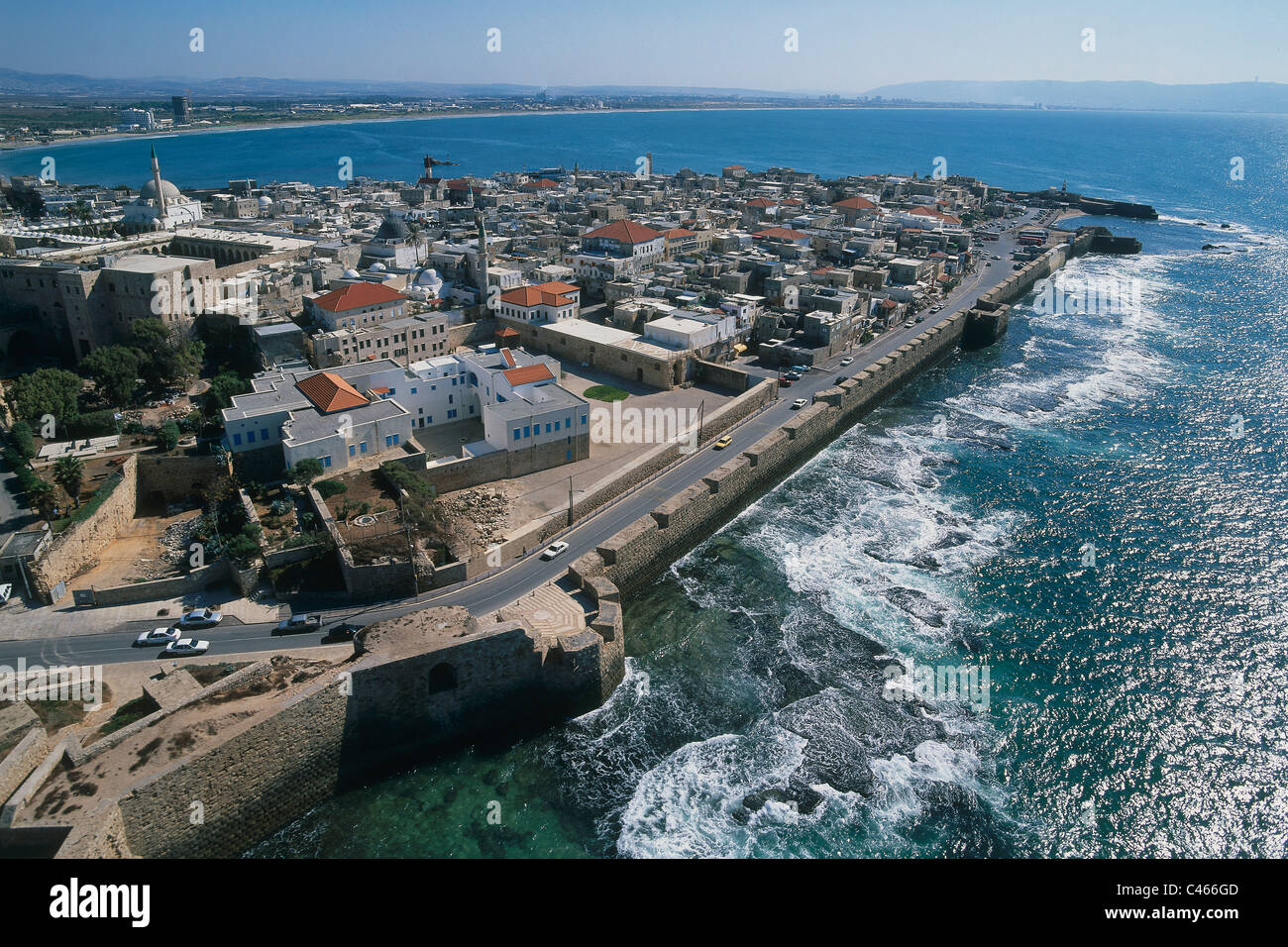 Aerial photograph of the old city of Acre Stock Photo - Alamy