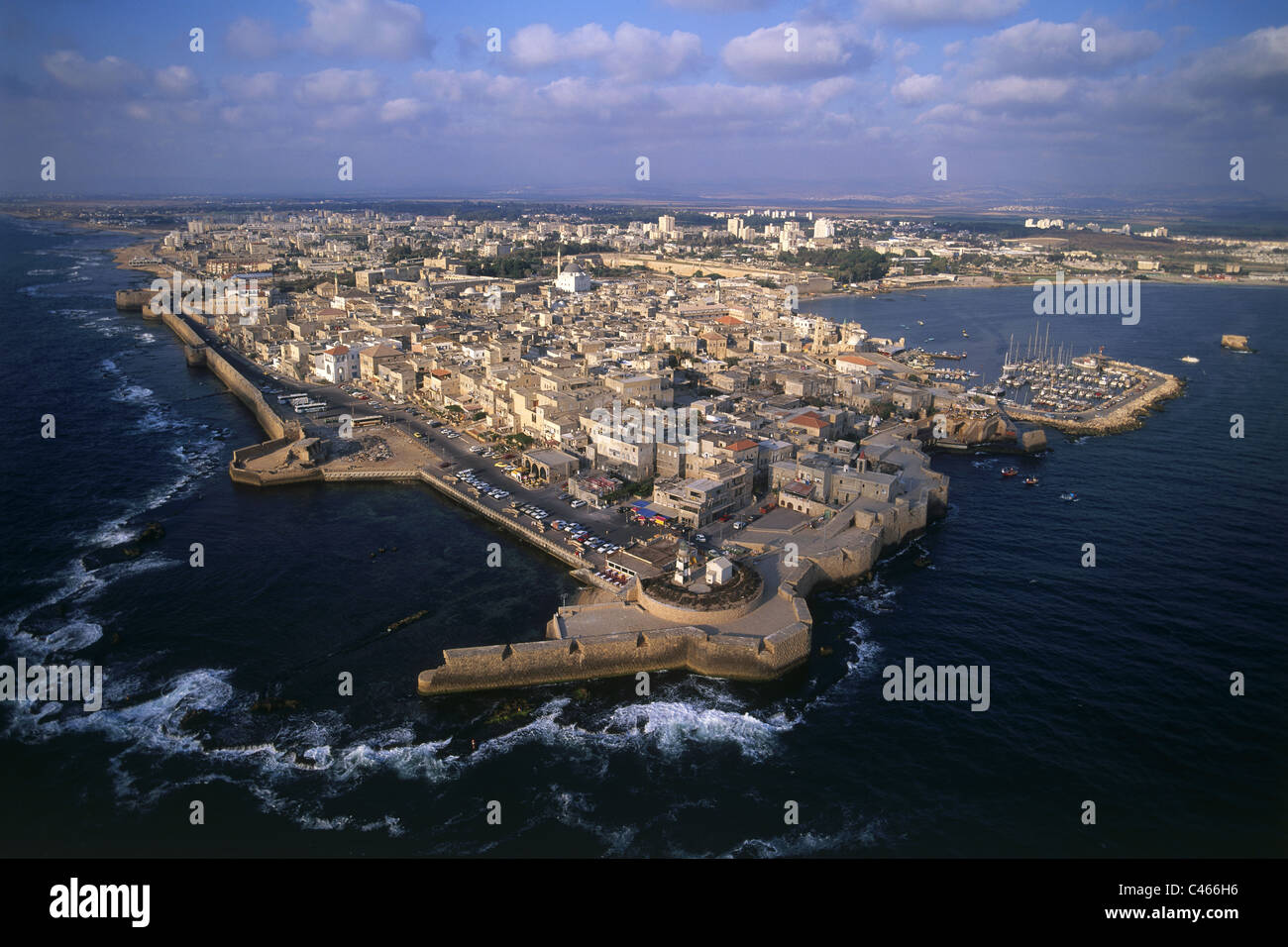 Aerial photograph of the old city of Acre Stock Photo - Alamy