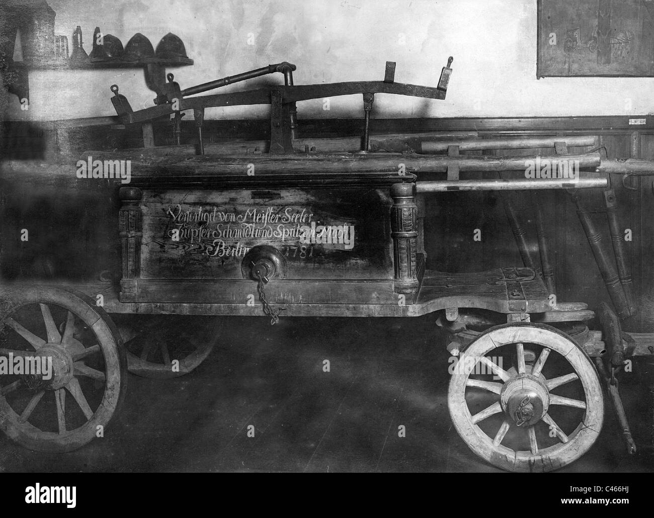 Fire engine from 1781 Stock Photo - Alamy