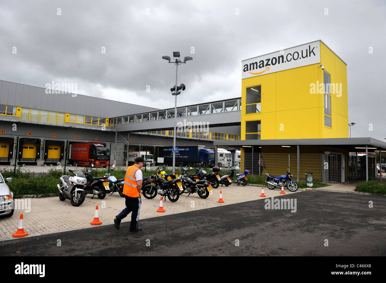 General view of the online retailer Amazon's distribution centre in ...