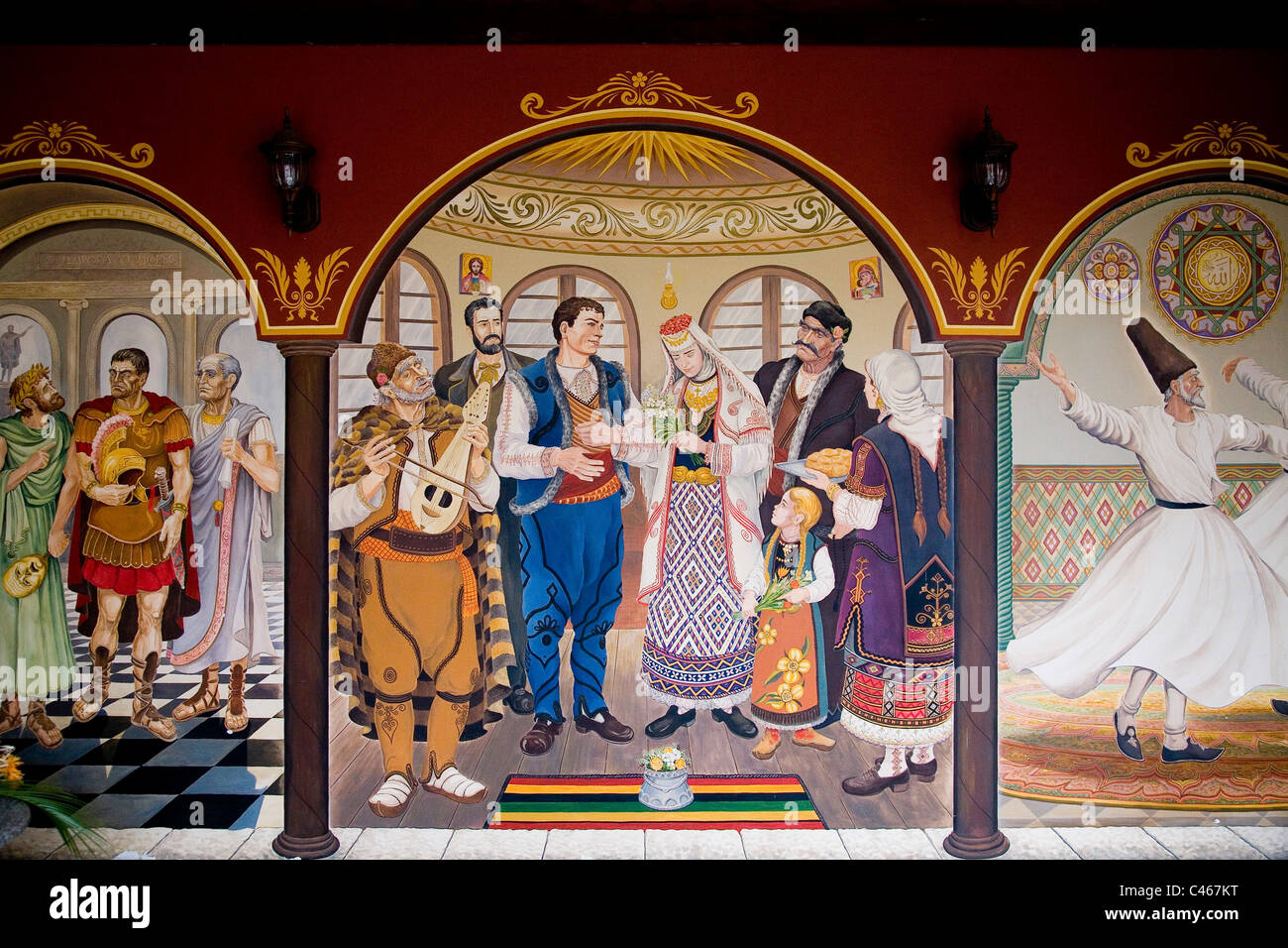Photograph of a mural in Plovdiv Bulgaria Stock Photo - Alamy
