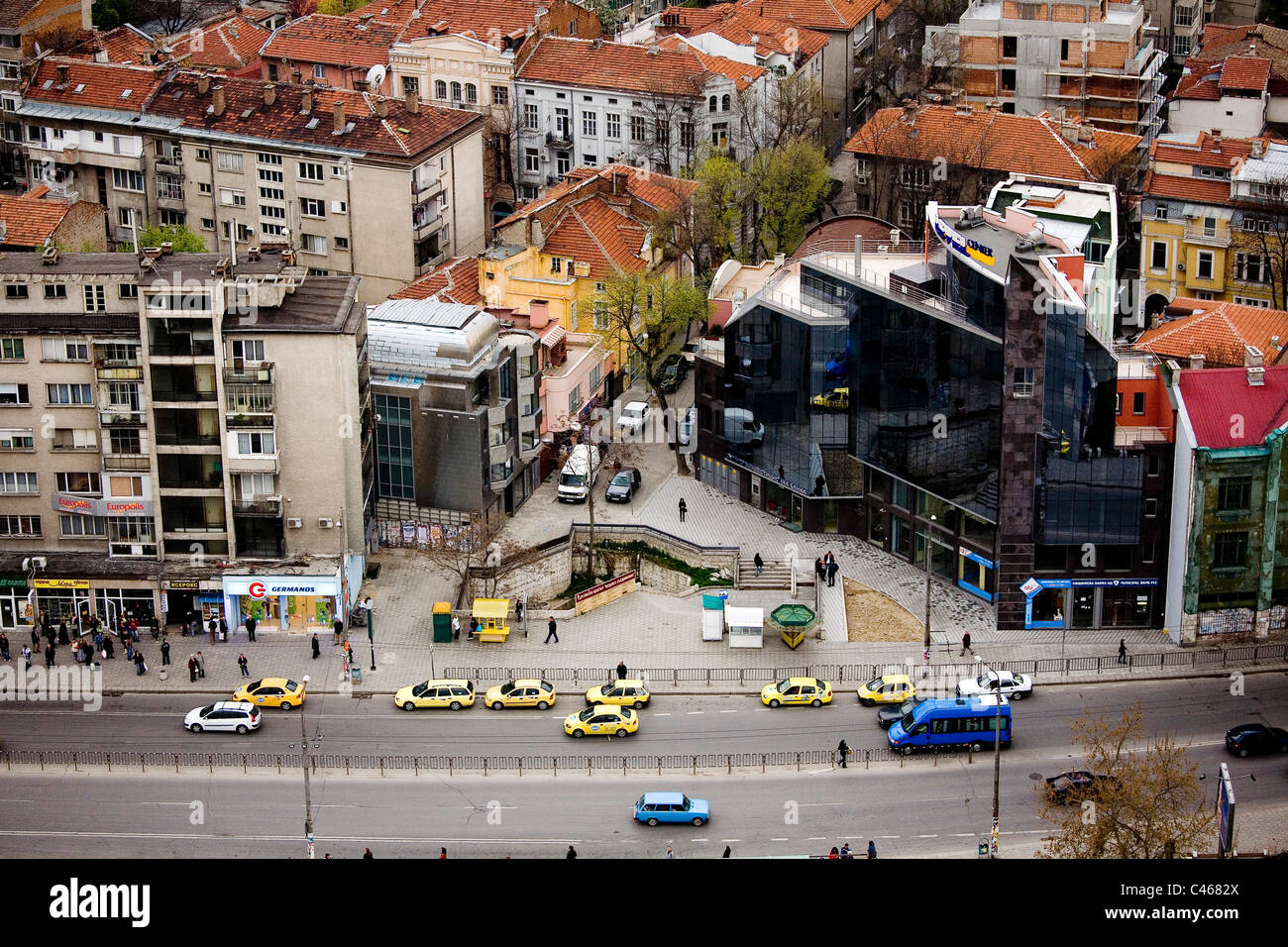 Aerial photograph downtown plovdiv hi-res stock photography and images ...