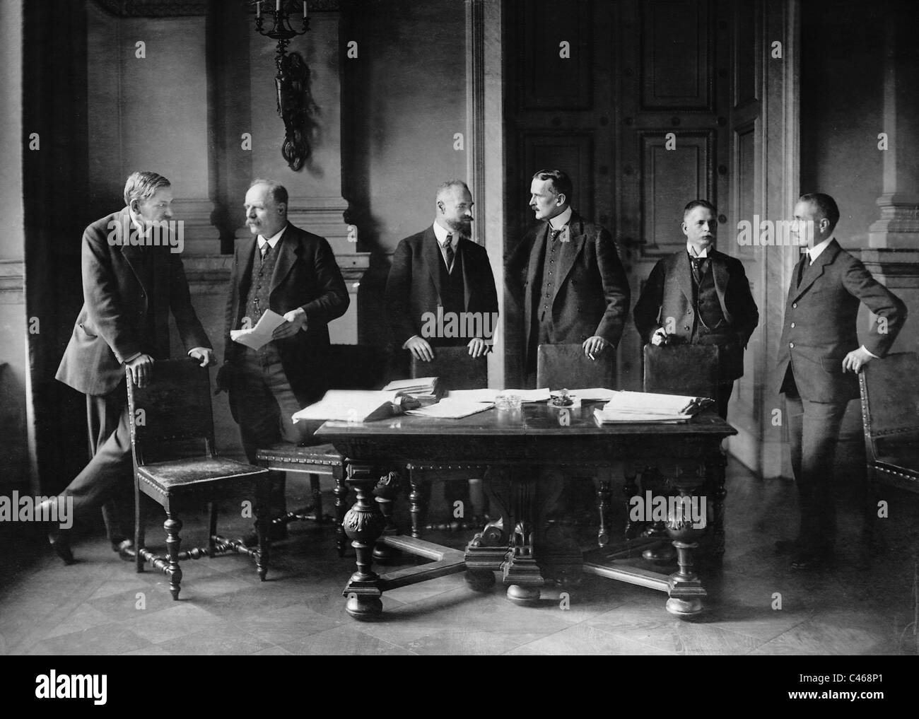 German delegation before leaving for Versailles, 1919 Stock Photo - Alamy